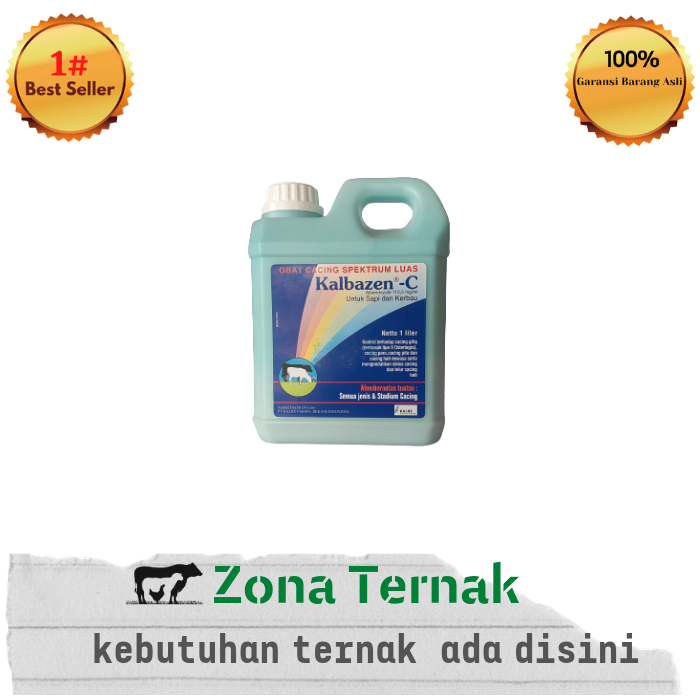 KALBAZEN C 1 L - obat cacing oral ampuh membasmi semua jenis cacing ...