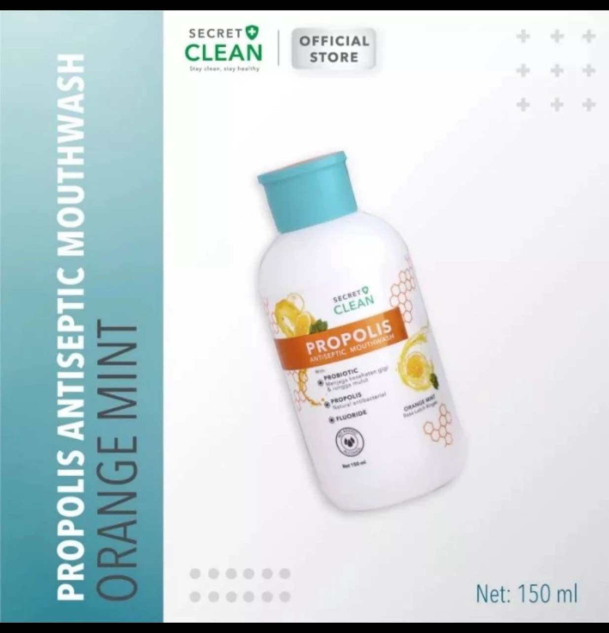 SECRET CLEAN PROPOLIS ANTISEPTIC MOUTHWASH 150 ML | Lazada Indonesia