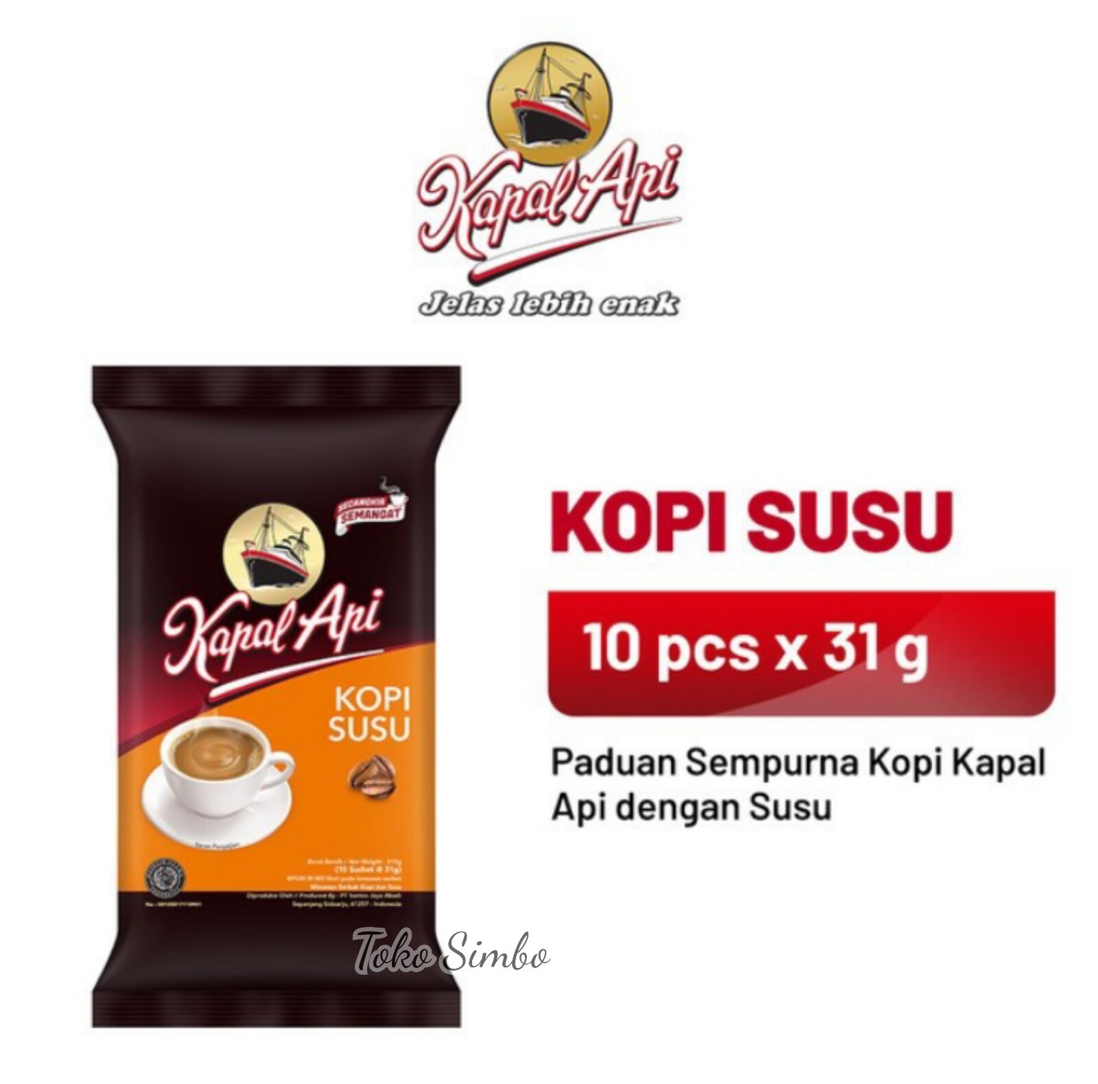 Kapal Api bubuk kopi susu isi 10 sachet renteng kapalapi | Lazada Indonesia