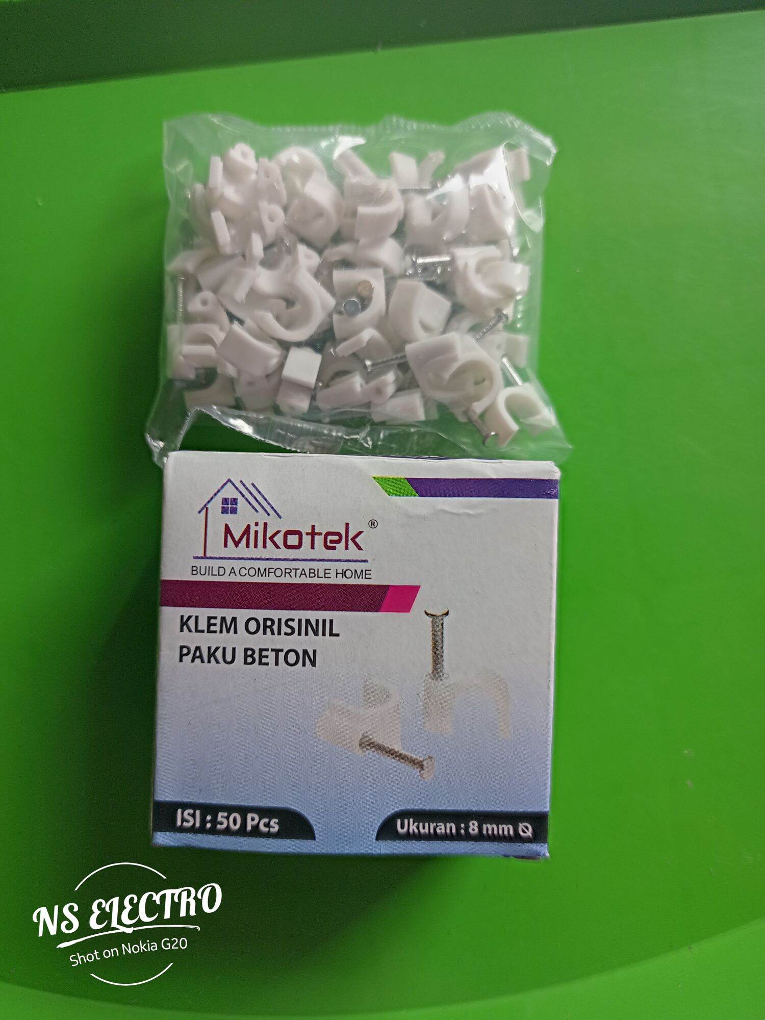 klem kabel paku beton per pack 8mm | Lazada Indonesia