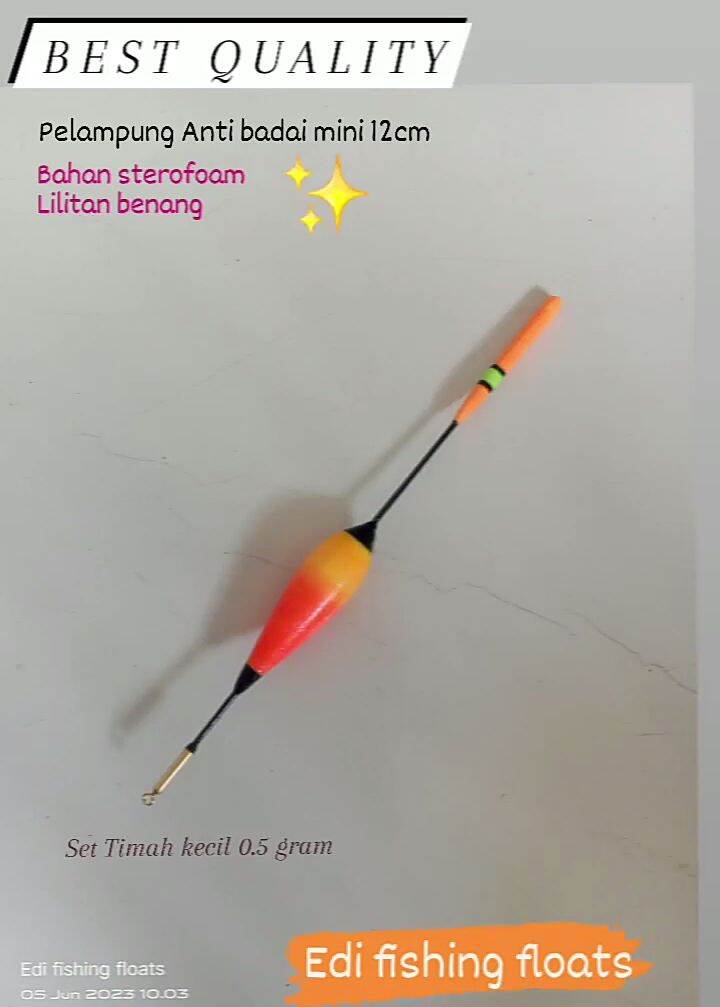 pelampung Anti badai mini 12 cm timahny kecil 0.5gram | Lazada Indonesia