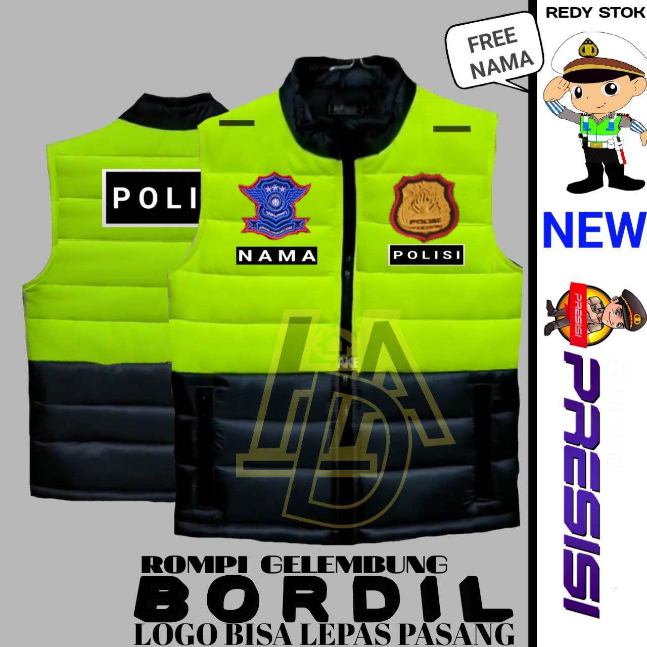 rompi polisi rompi lantas polisi gelembung terbaru | Lazada Indonesia