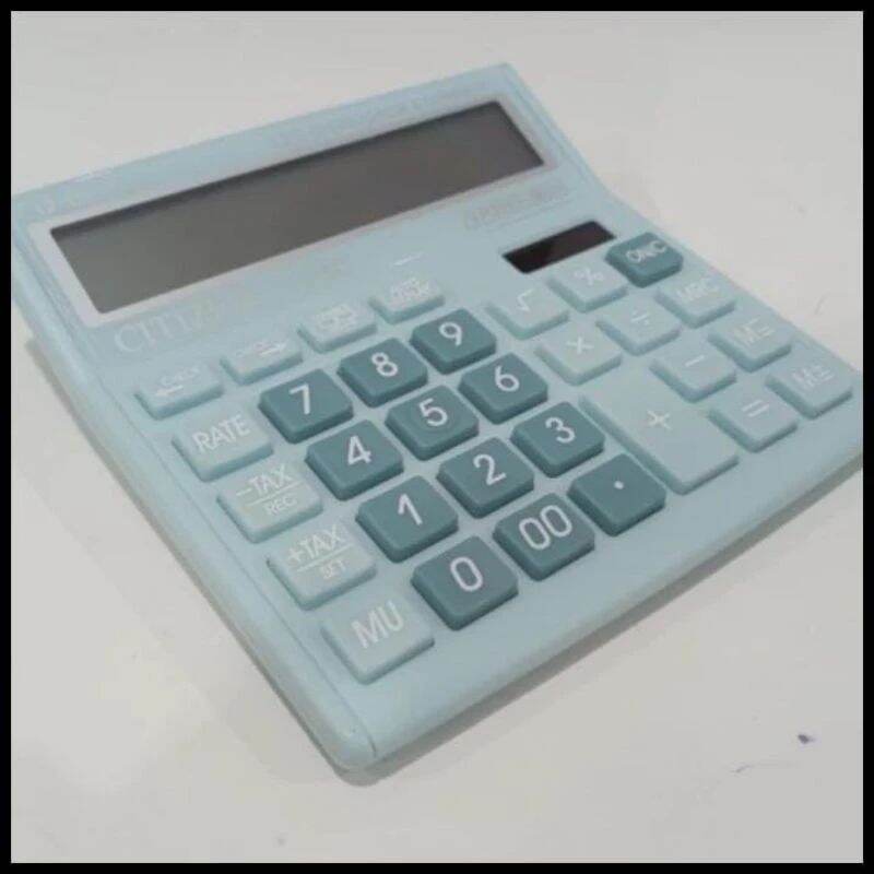 kalkulator meja dagang sedang citizen ct-555c&n warna 12 digit ...