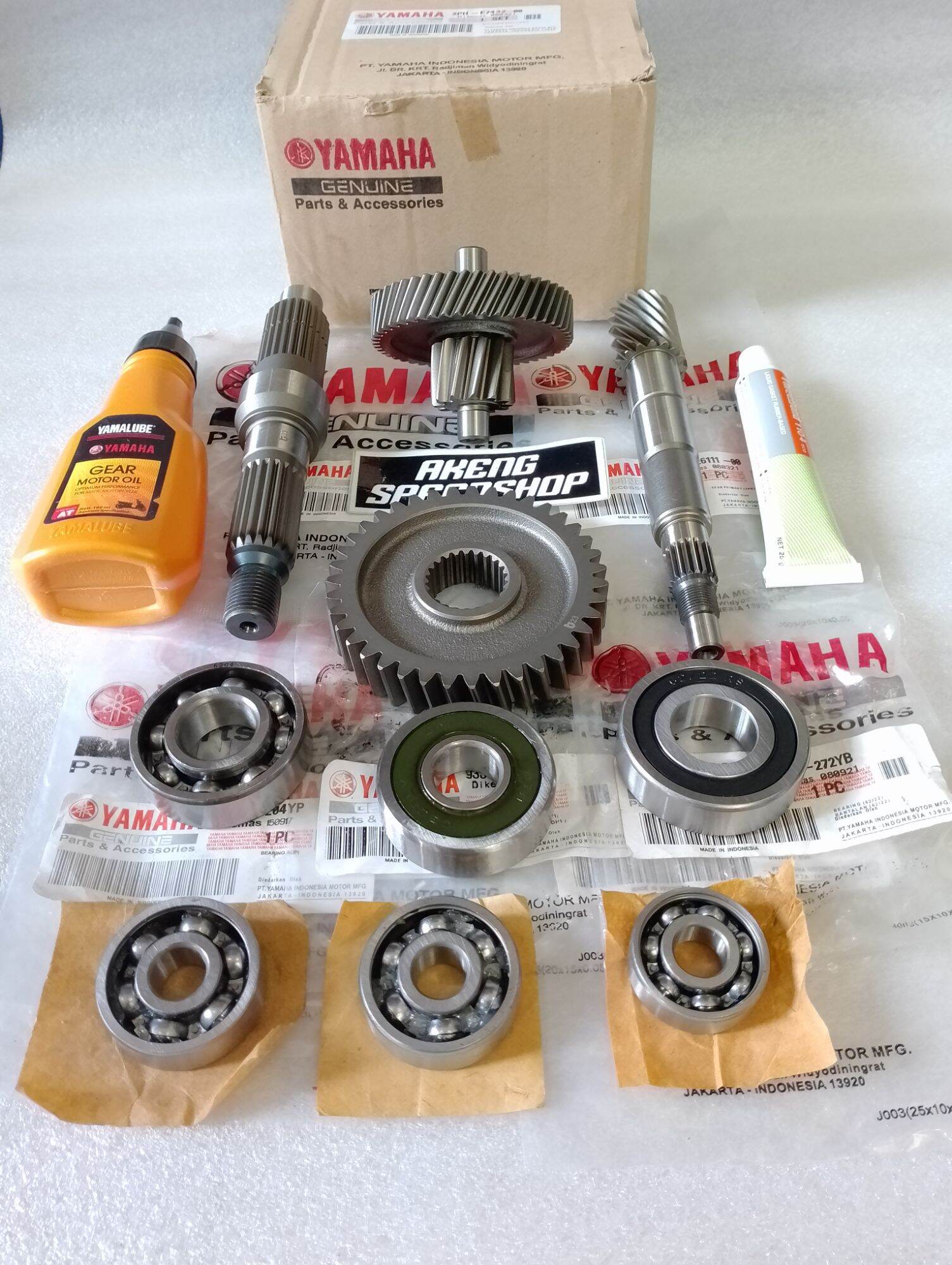 Gigi Gear rasio 2PH+Bering 6 pcs+Oli+Lem Mio m3/Mio s/Mio z/Fino fi 125 ...