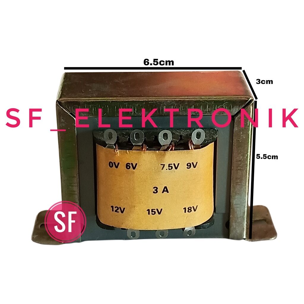 Trafo Transformator 3A 0-18V Non CT Merk SANKEN | Lazada Indonesia