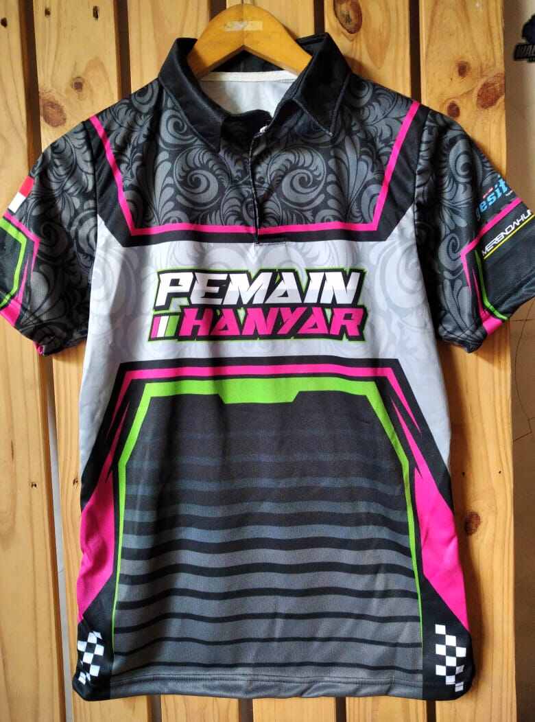 Jersey racing kerah kancing custom nama nomor premium termurah keren ...