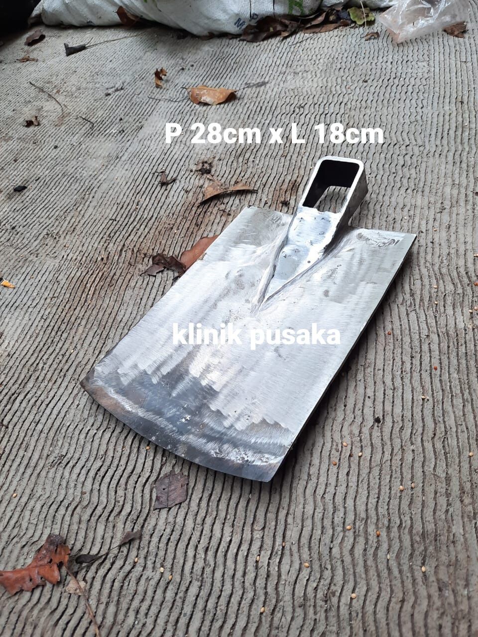 cangkul pacul baja asli stainless baja putih anti lengket ukuran besar ...