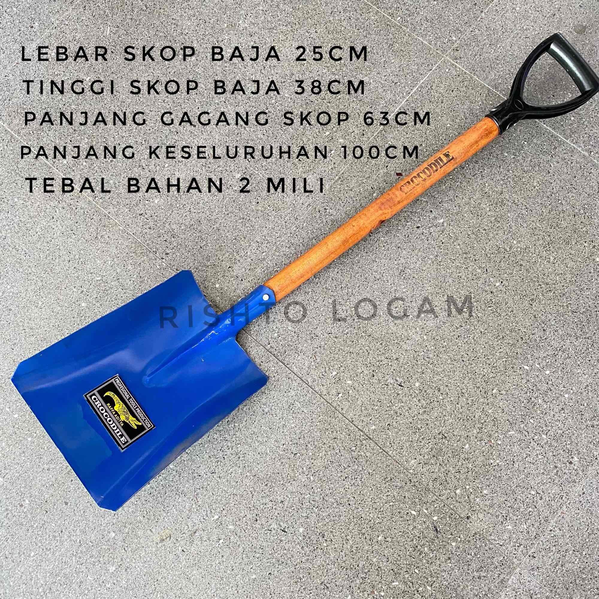 skop pasir baja skop tanah skop tanaman skop sampah bahan tebal panjang 100cm | Lazada Indonesia