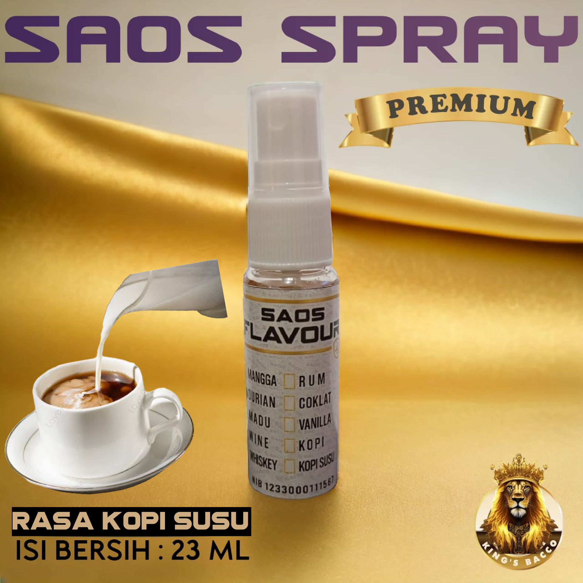 (COD) SAOS SPRAY RASA KOPI SUSU 23 ML | Lazada Indonesia
