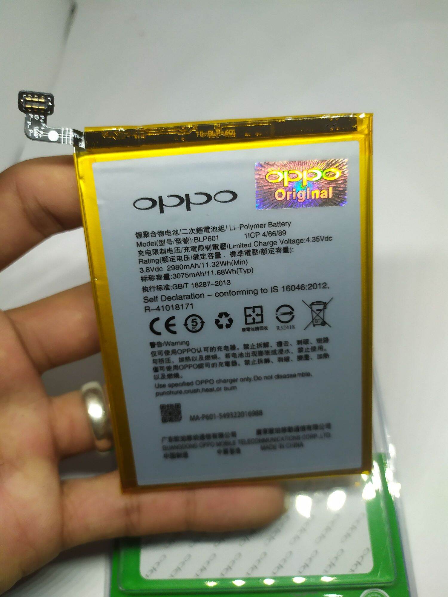 BATERAI BATTERY BATU BATRE TANEM OPPO F1S/A59 NEO 10 BLP601 ORIGINAL ASLI | Lazada Indonesia