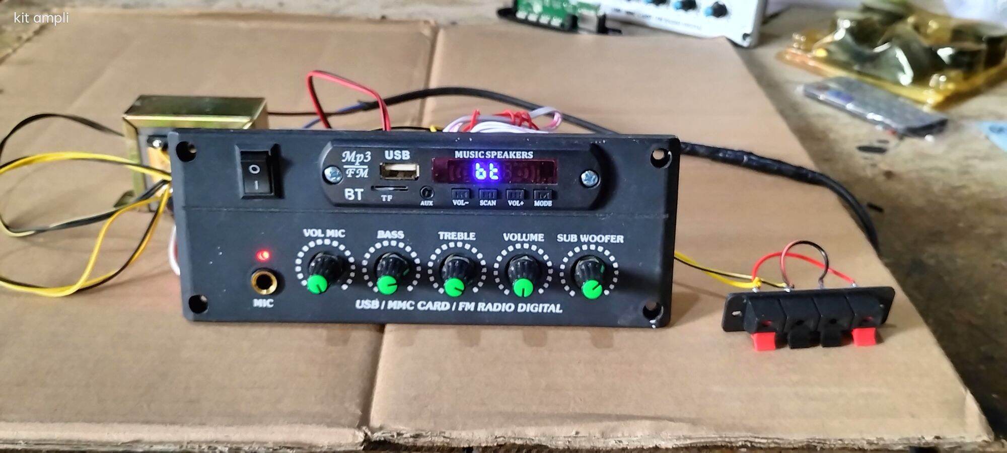 mesin/ kit ampli speaker aktif bluetooth plus trafo | Lazada Indonesia