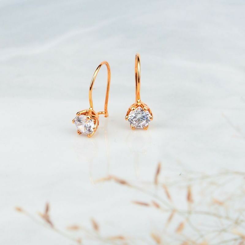 Anting Emas Kawatan Solitaire- Toko Emas Gadjah | Lazada Indonesia