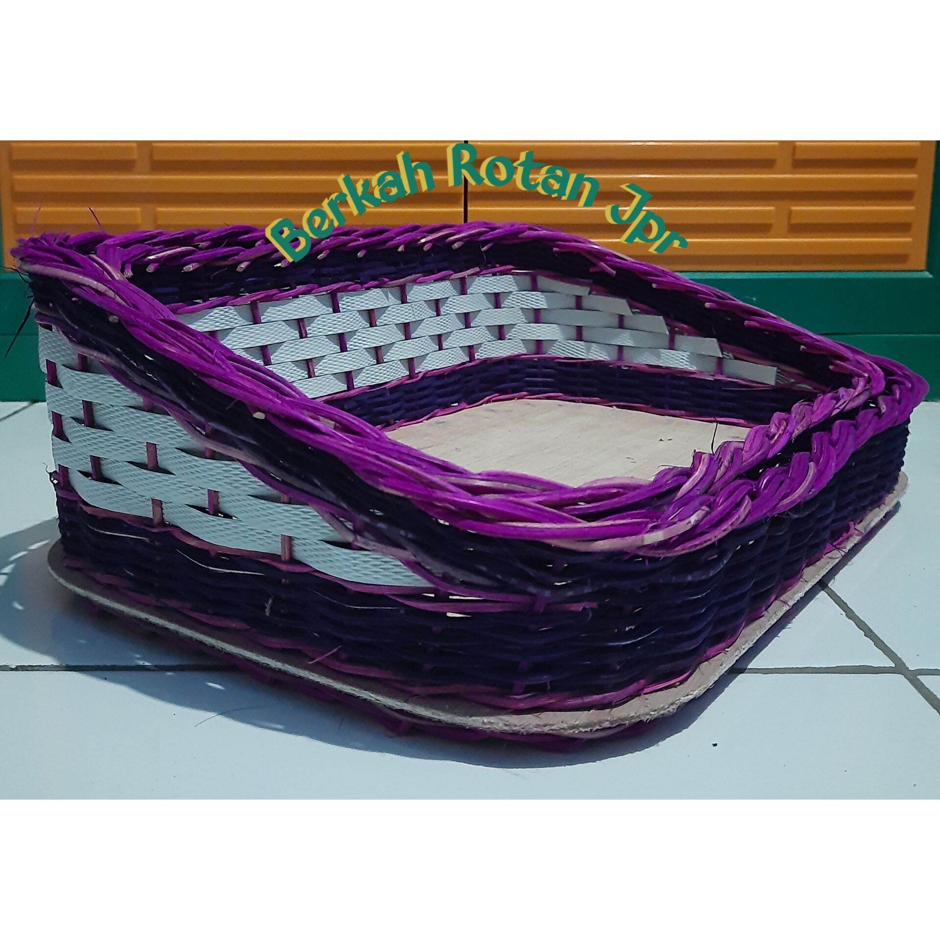 KERANJANG PARCEL ROTAN ISI 2 MODEL SANDARAN/KERANJANG BUAH | Lazada ...
