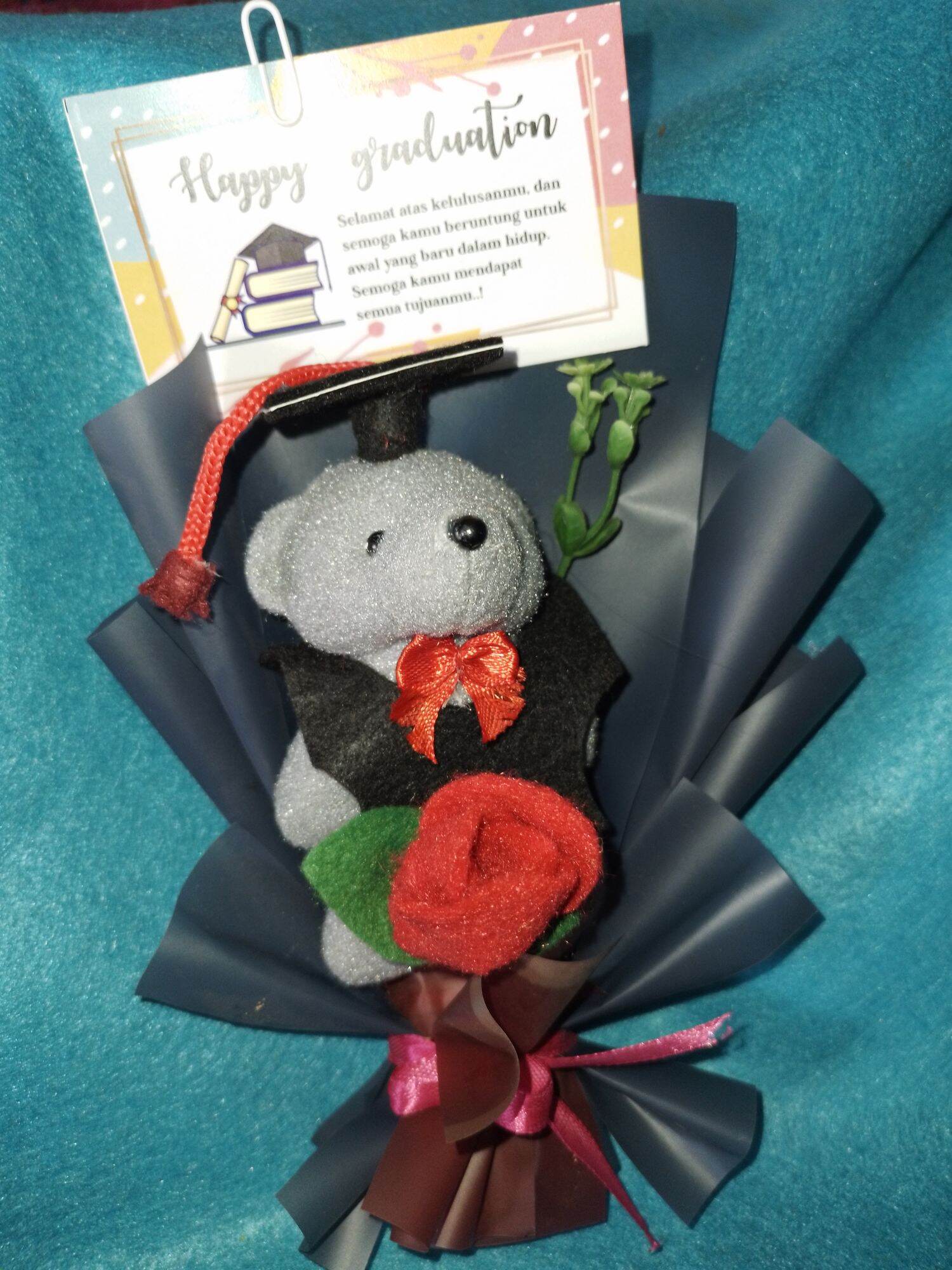 Buket boneka wisuda mini/ buket mini/ buket wisuda/ buket ulang tahun ...