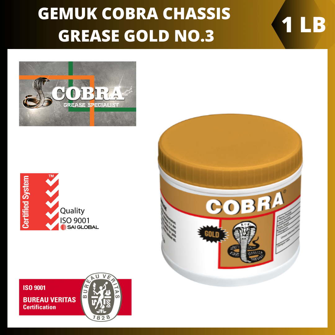Grease/gemuk/minyak gemuk pelumas COBRA CHASIS GREASE GOLD no.3(500gr ...