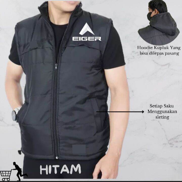 Rompi Eiger pria/Anti angin berkendara motor/Rompi keren | Lazada Indonesia