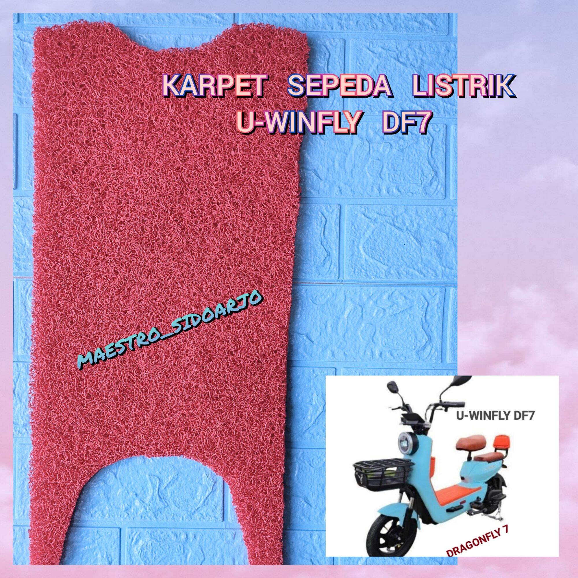 Karpet Sepeda Motor Listrik U-WINFLY DF7 u-winfly Dragonfly 7 Karpet ...