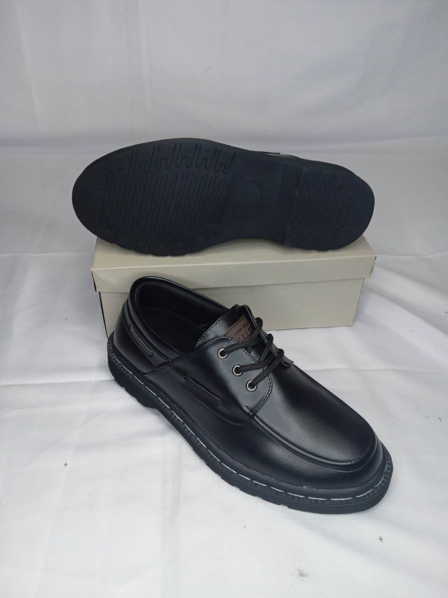 Dokmart one full black - sepatu pria dewasa sepatu formal sepatu kerja ...