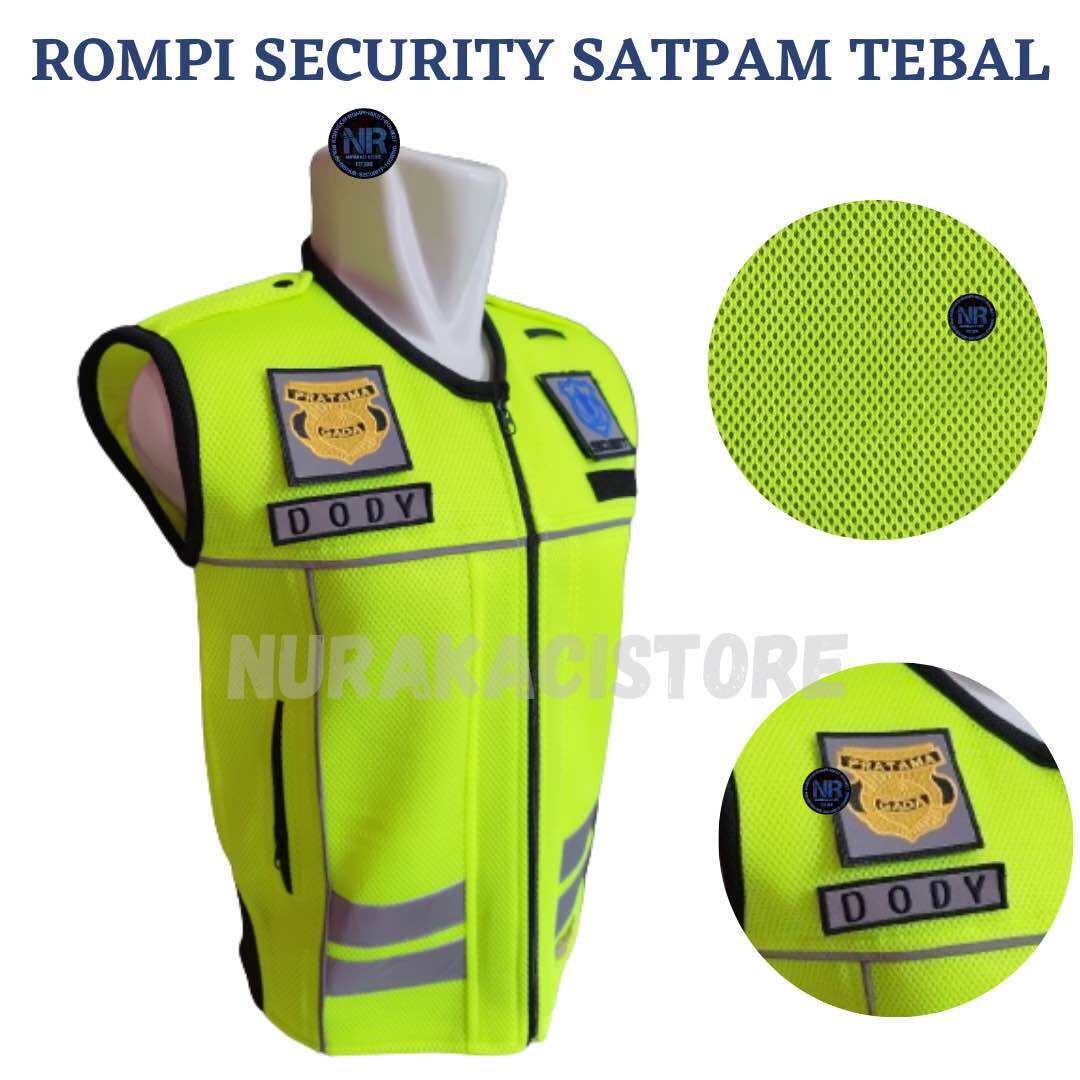 Full Logo Rompi Security Satpam Model Terbaru 2024 | Lazada Indonesia
