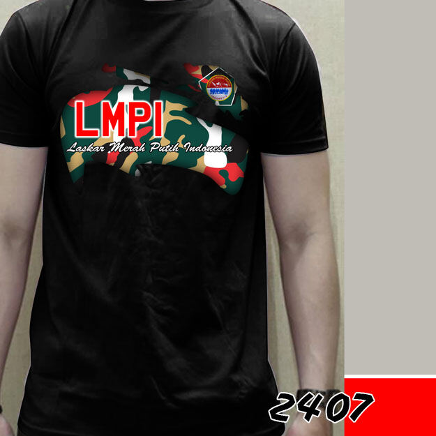 kaos / baju / lmpi / laskar merah putih indonesia / sablon dtf | Lazada ...