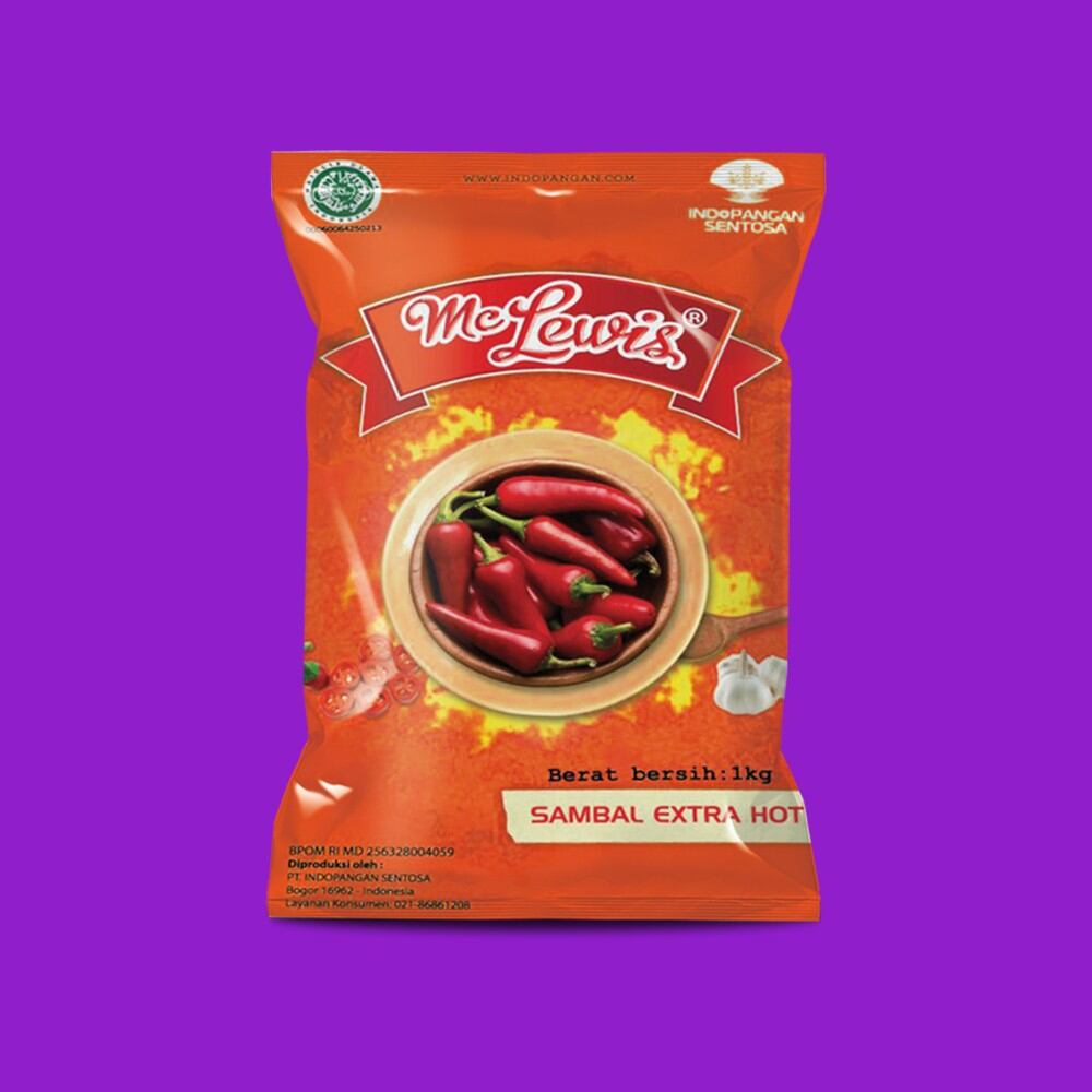 mc Lewis extra hot 1kg saos cabe extra hot saus extra hot saos sambal ...