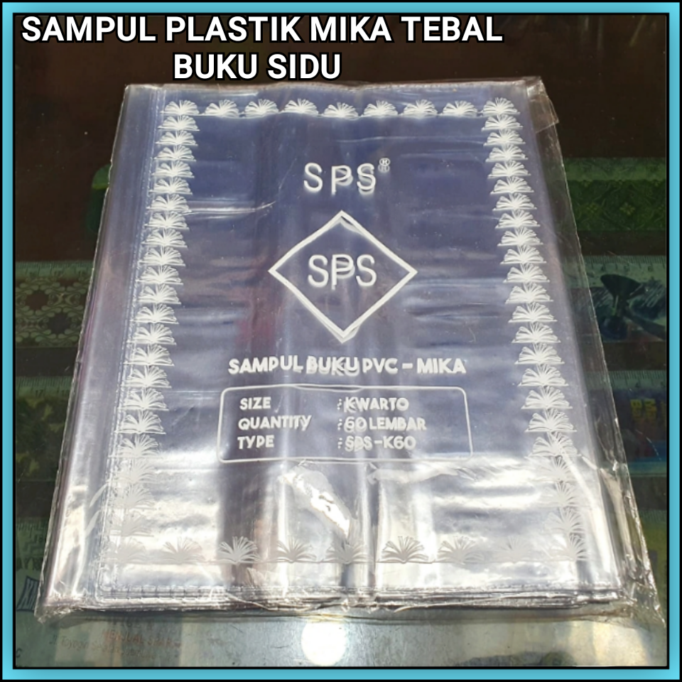 20 Lembar Sampul Plastik Mika Tebal Ukuran Buku Tulis Sidu Kwarto