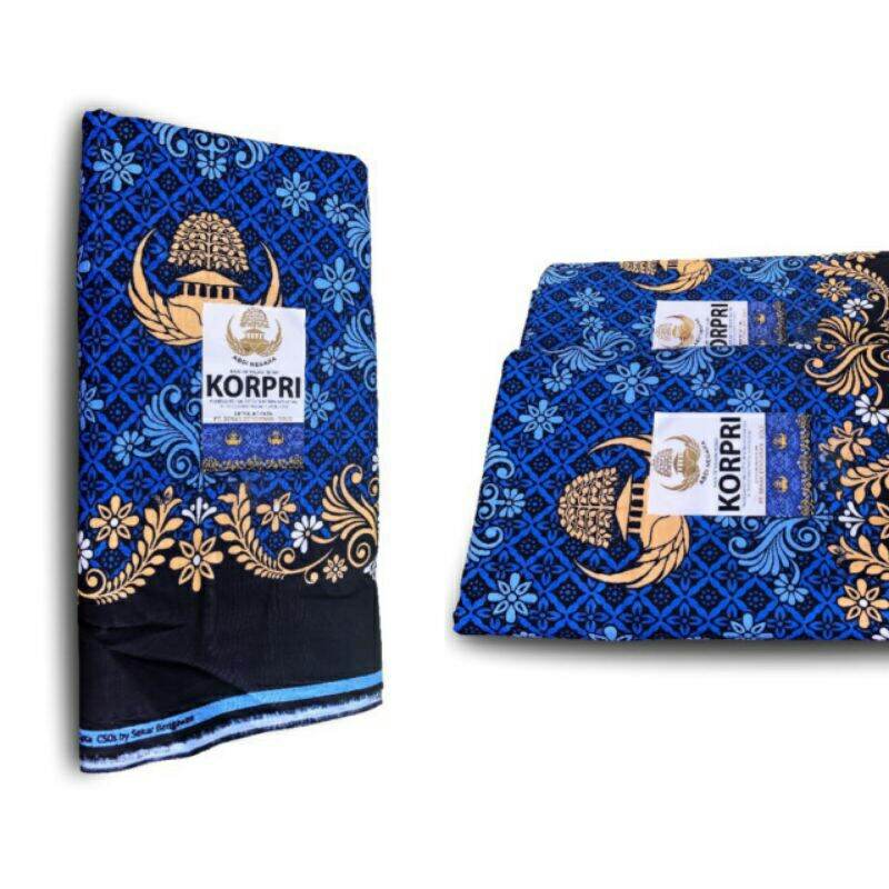 Kain Batik KORPRI Terbaru, Batik korpri bahan katun lembut | Lazada ...