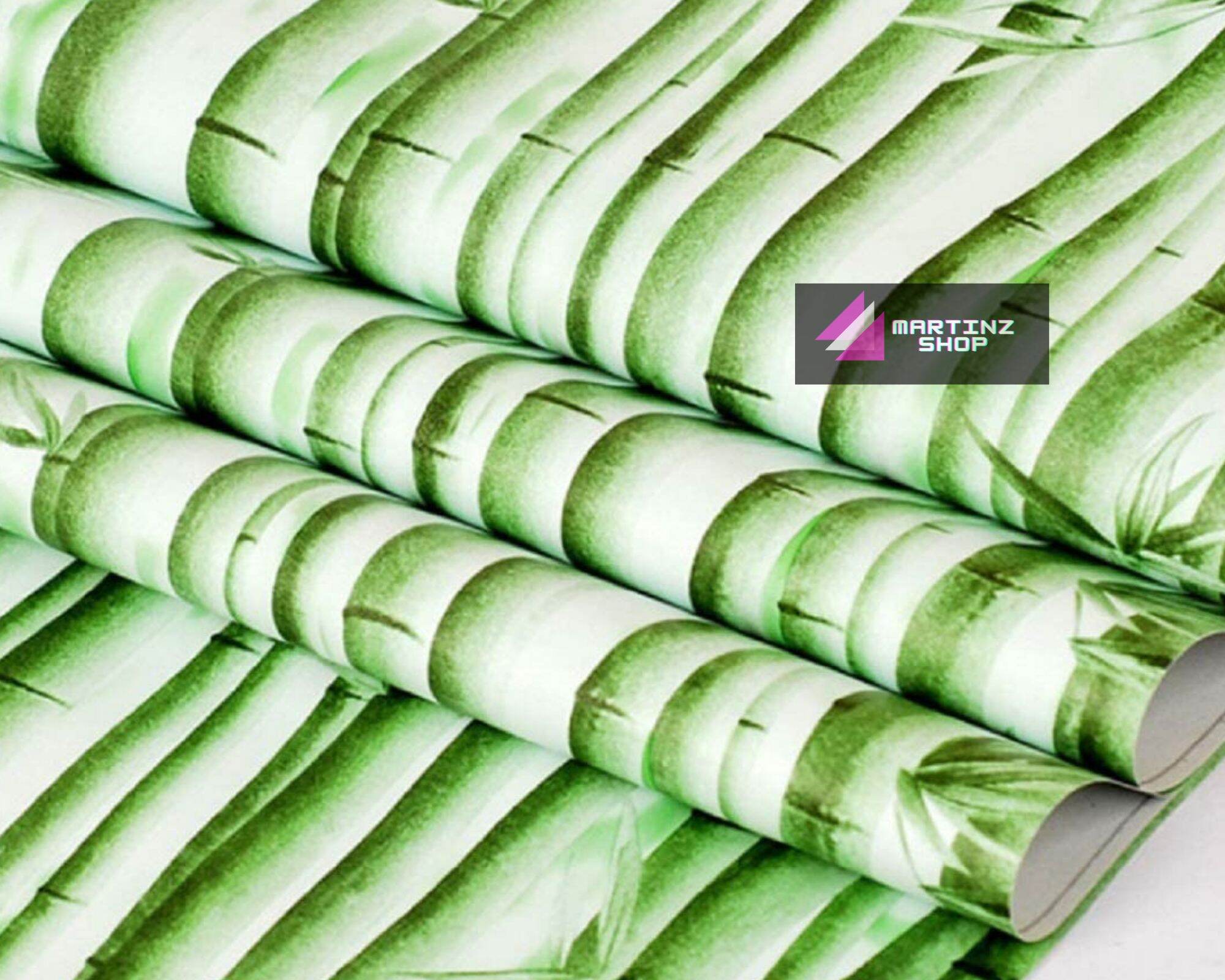 wallpaper sticker dinding motif bambu 10m x 45cm | Lazada Indonesia