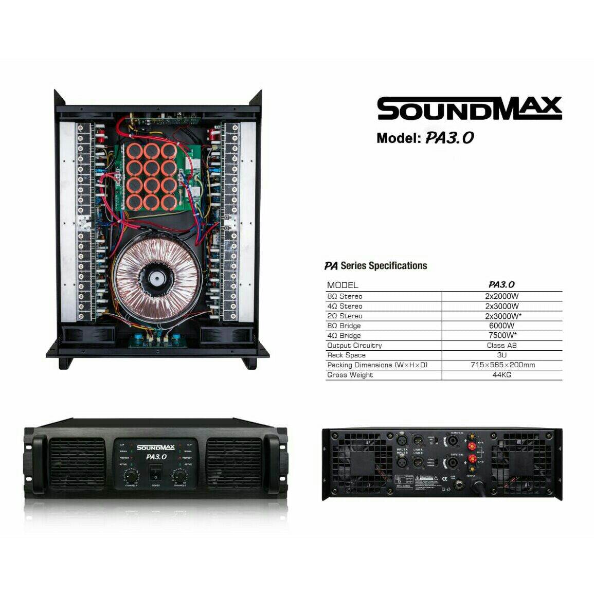 Power Audio Amplifier Soundmax PAS3 ( | Lazada Indonesia