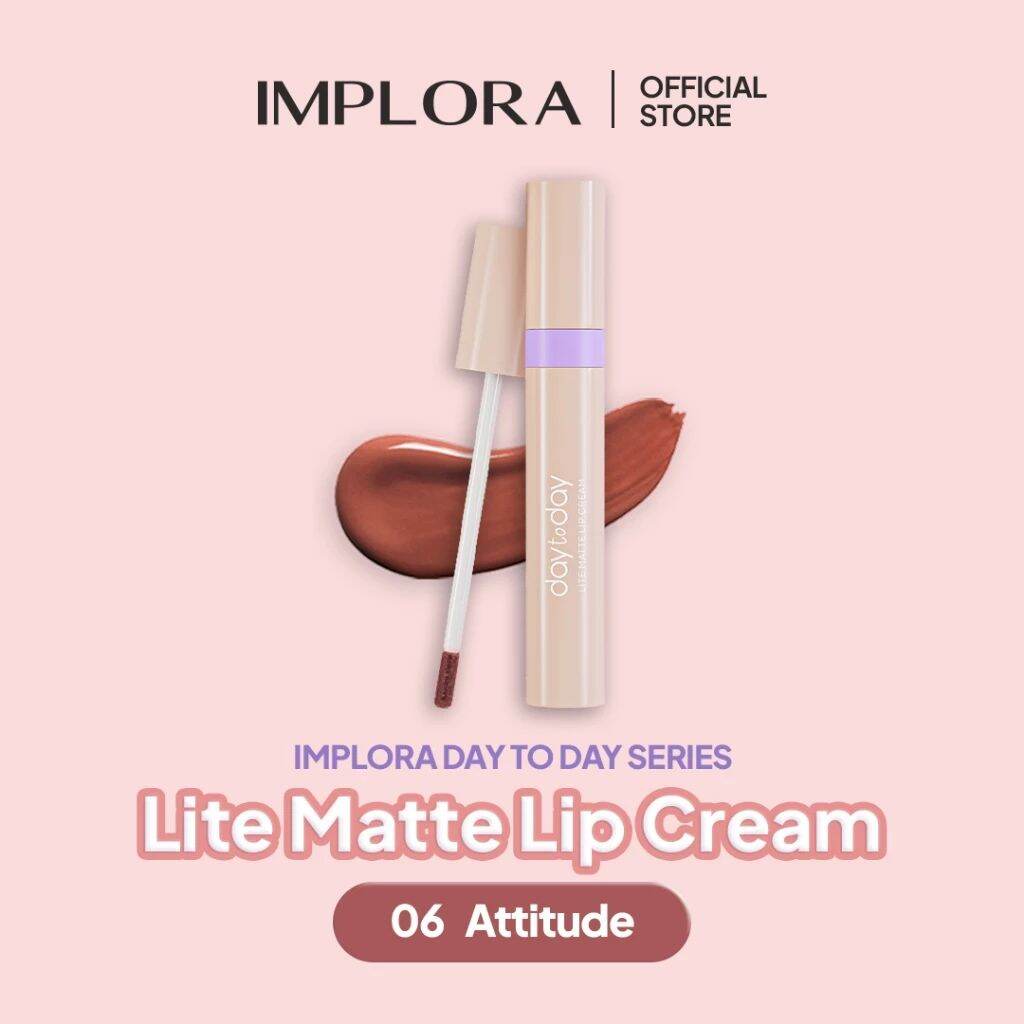 IMPLORA LIP MATTE LIP CREAM DAY TO DAY SERIES | Lazada Indonesia