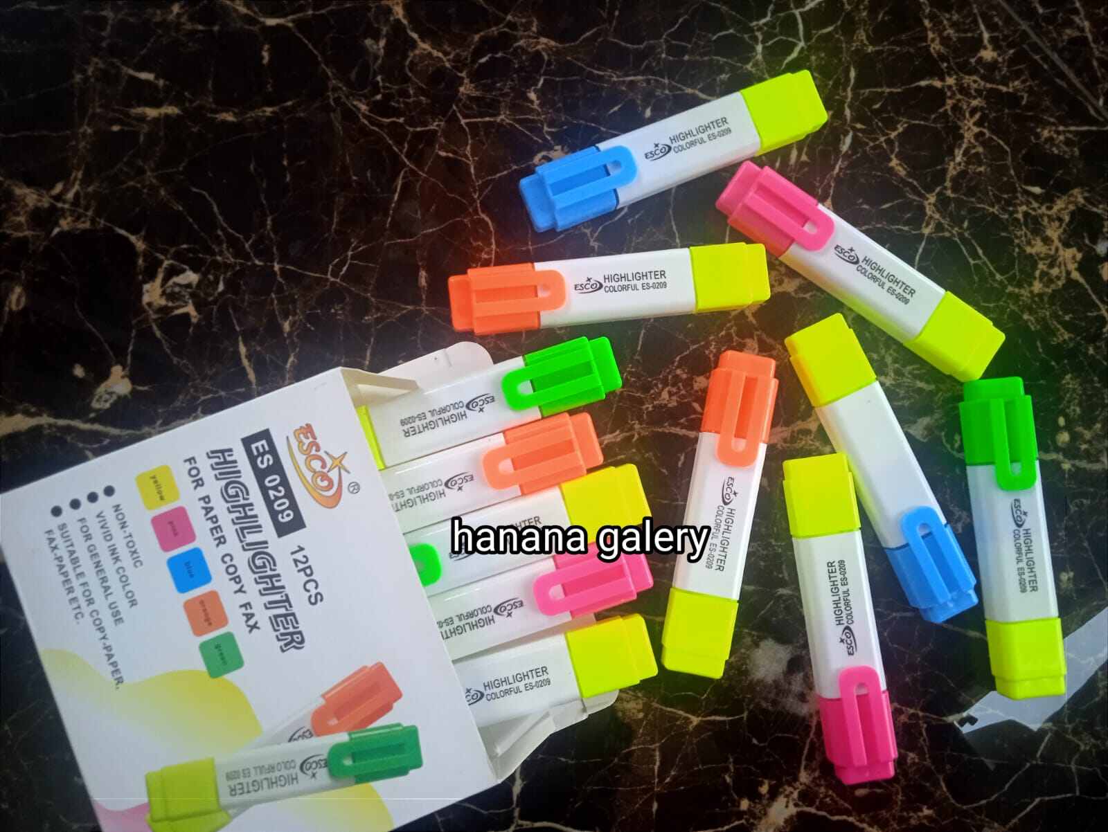 Stabilo ESCO ES-0209 2 SISI WARNA / 6 pcs | Lazada Indonesia