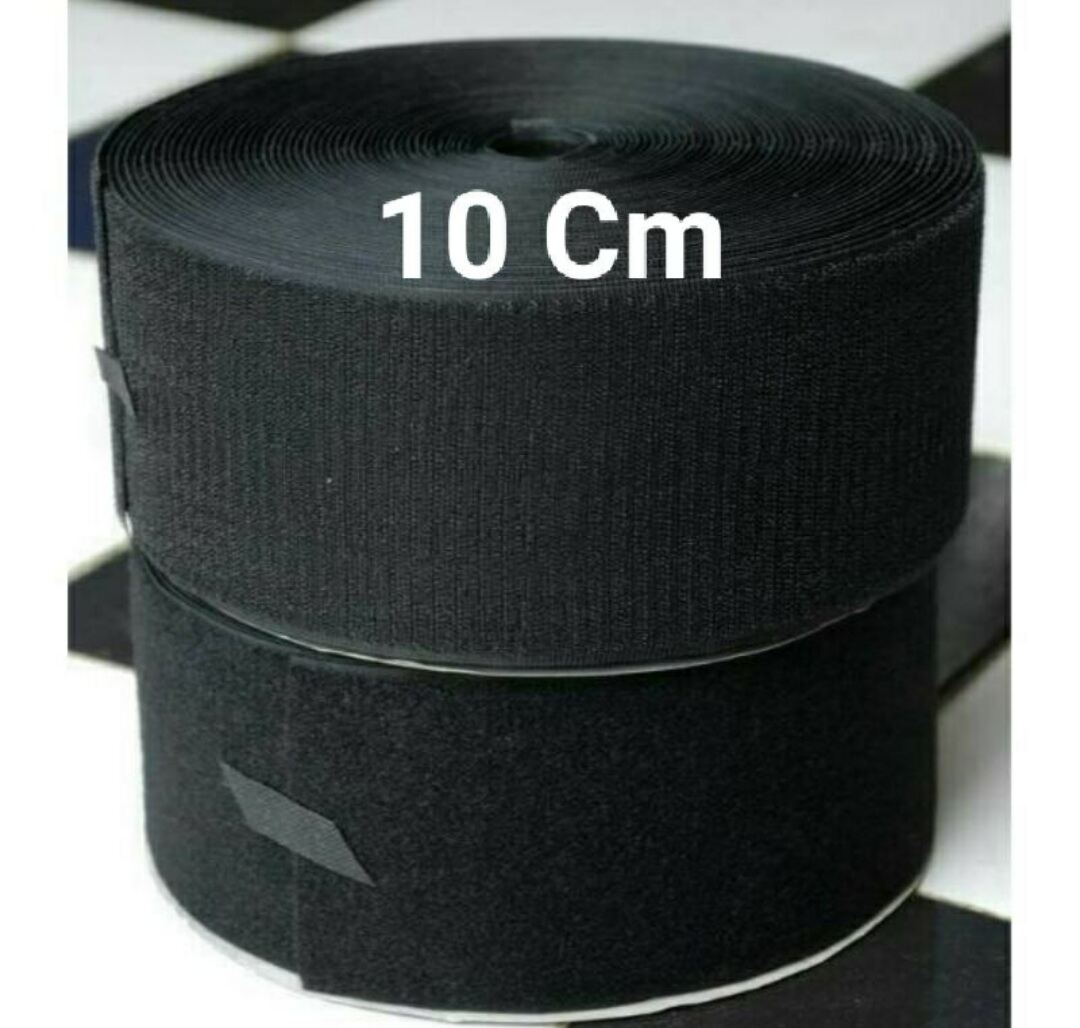 Velcro Perekat Sepatu Sepasang halus kasar ukuran lebar 10 cm panjang ...