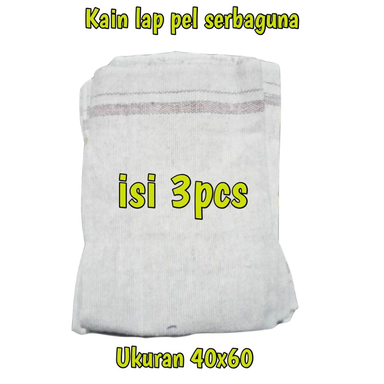 3pcs Kain lap pel 40x60 kain pel lap serbaguna pel lantai lap kaca ...