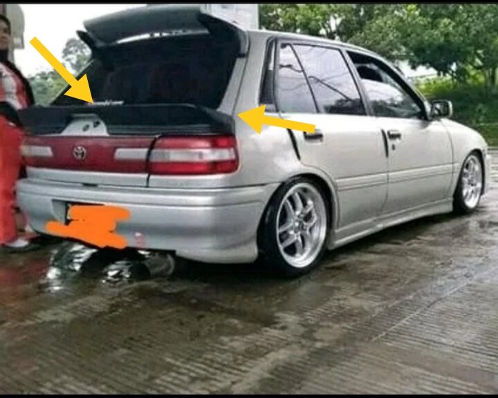 spoiler pinggang Starlet kapsul fiberglass | Lazada Indonesia