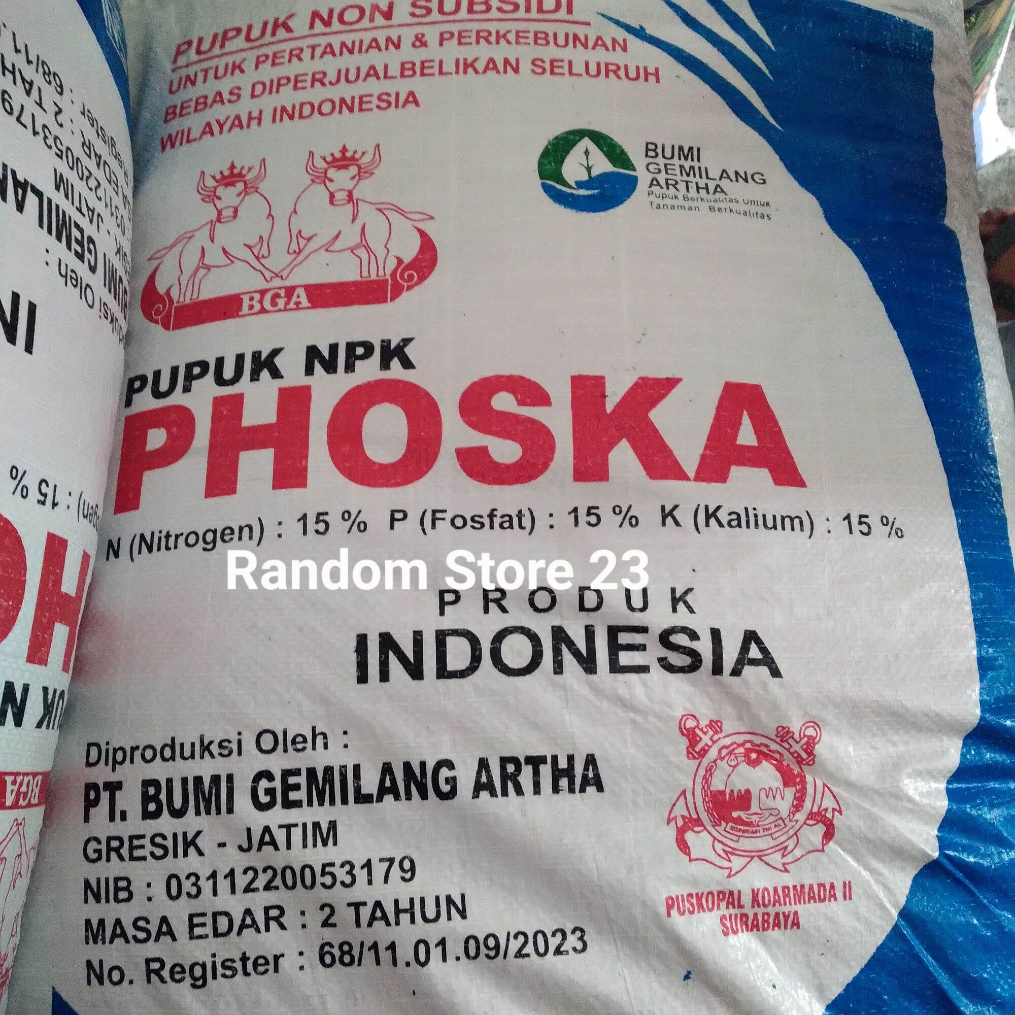 5 KG Repack Pupuk NPK PHOSKA 15 15 15 Non Subsidi PT Bumi Gemilang ...