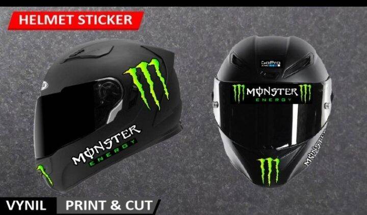 sticker hlem monster energi / stiker set monster energi | Lazada Indonesia