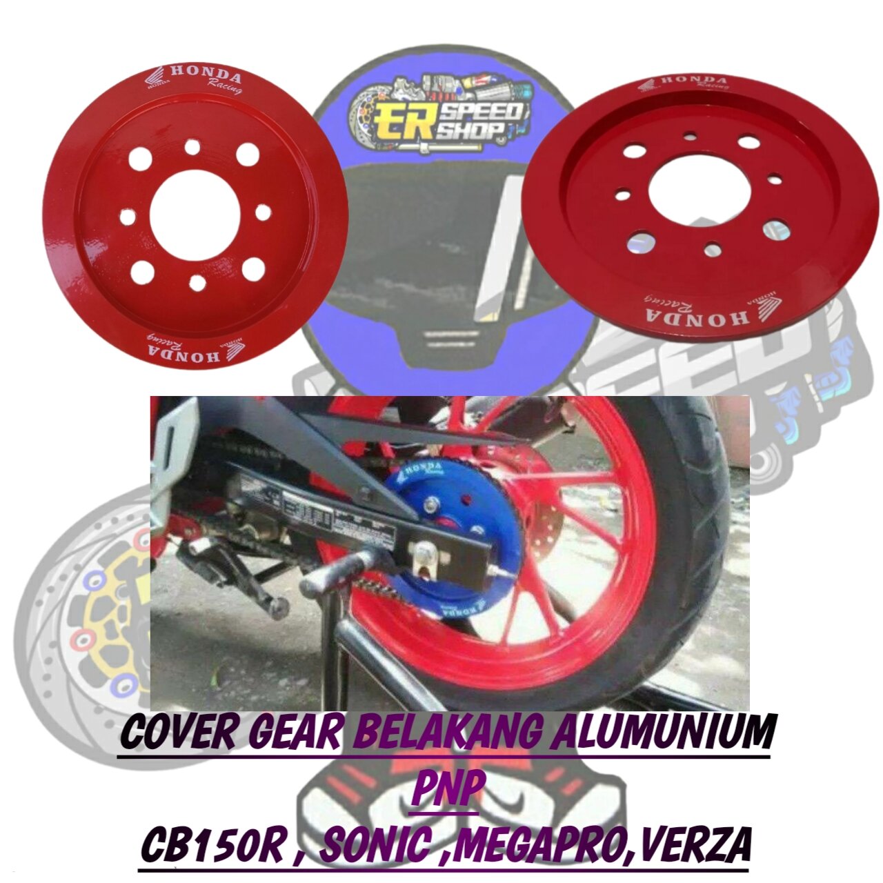 COVER GEAR BELAKANG CB150R SONIC VERZA MEGA PRO TUTUP COVER GEAR ...