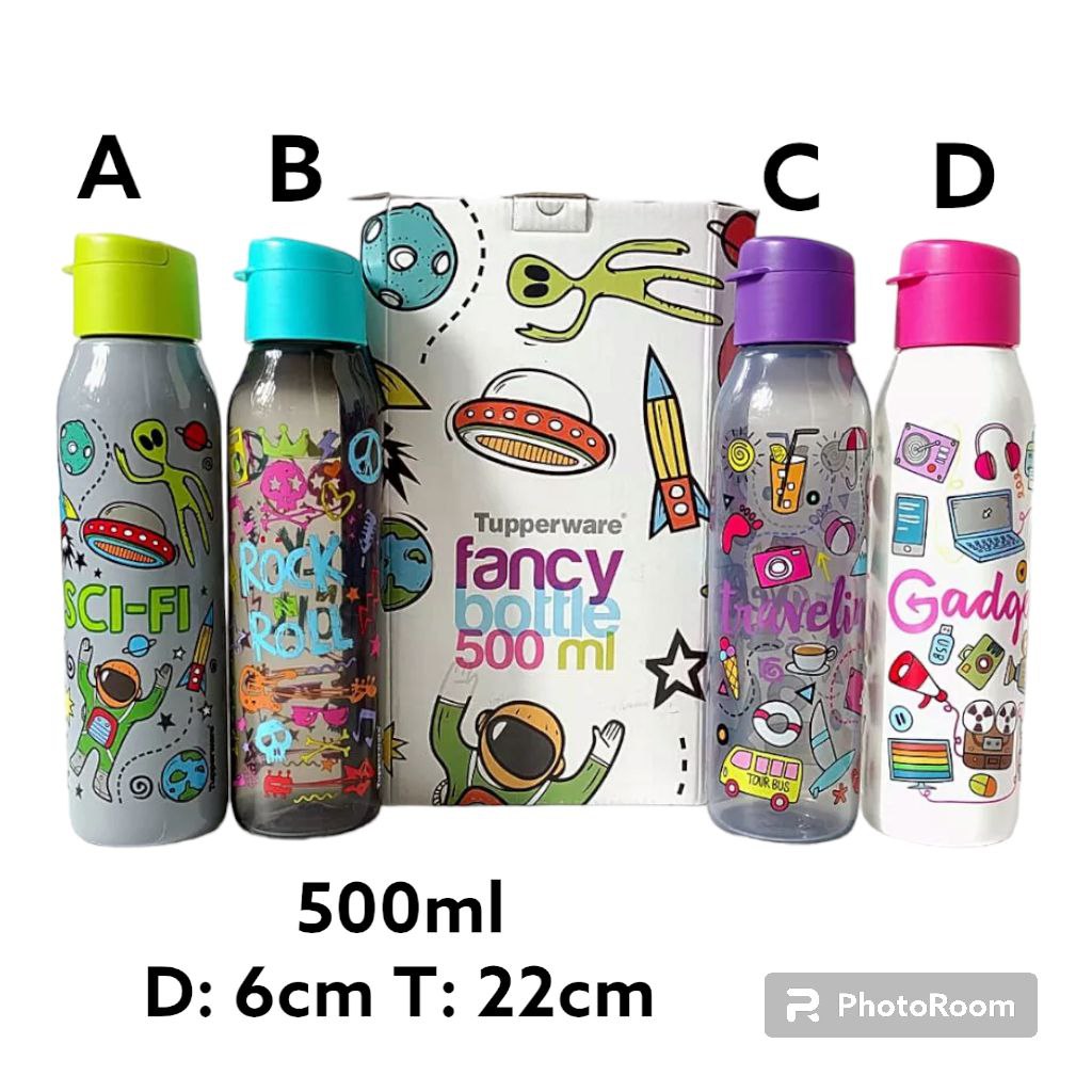 Fancy Eco Bottle 500ml ( botol minum ) satuan by Tupperware | Lazada ...
