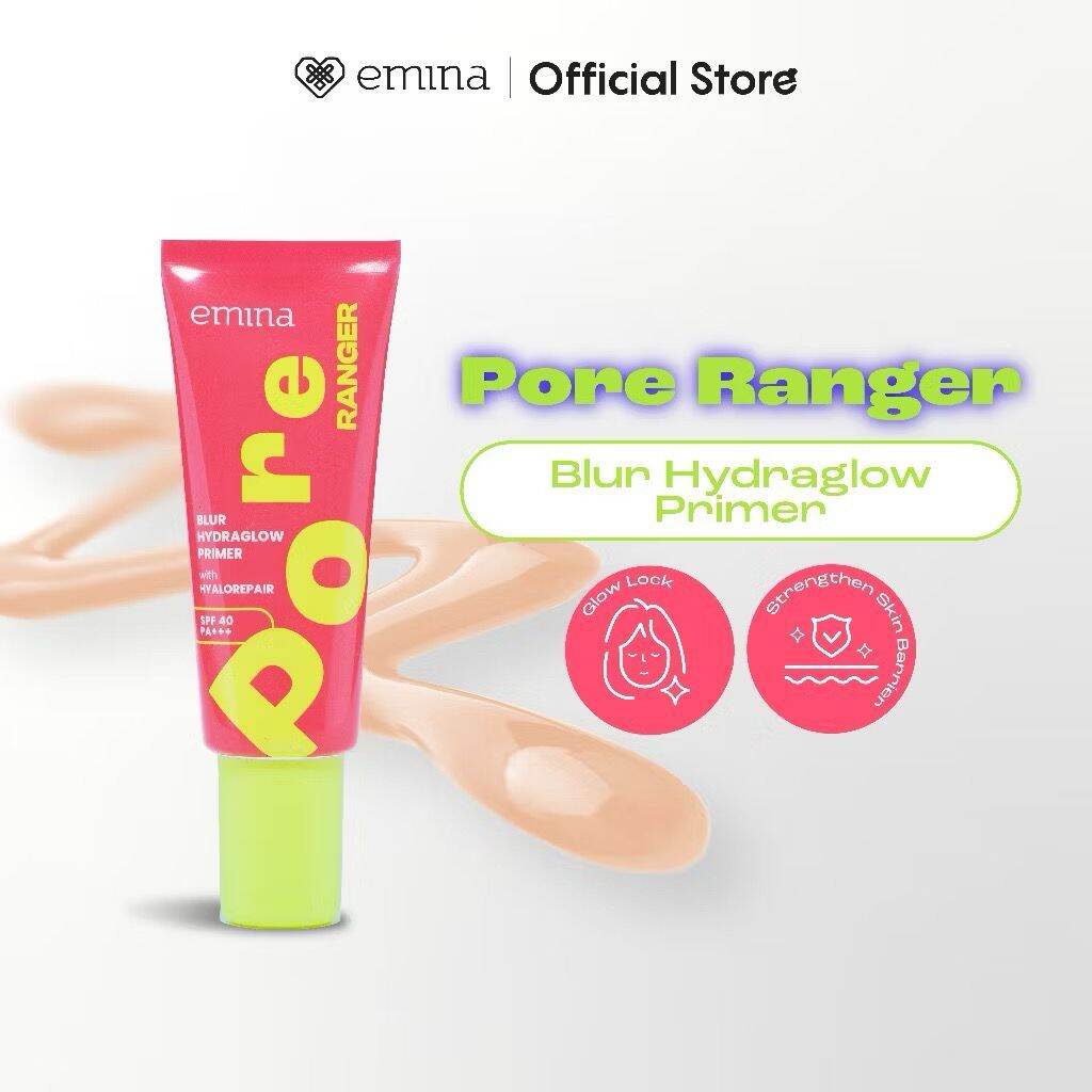 Emina Pore Ranger Total Poreless Primer & Blur Hydraglow Primer SPF40 ...