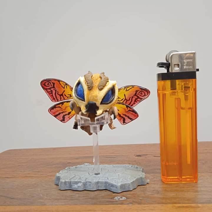 mainan static figure godzilla chibi mothra statue tinggi sekitar 5 inch ...