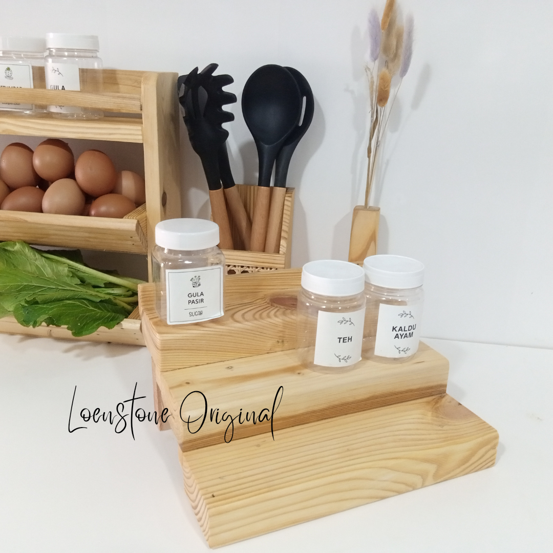 Rak Toples Bumbu 3 Tier Block | Lazada Indonesia