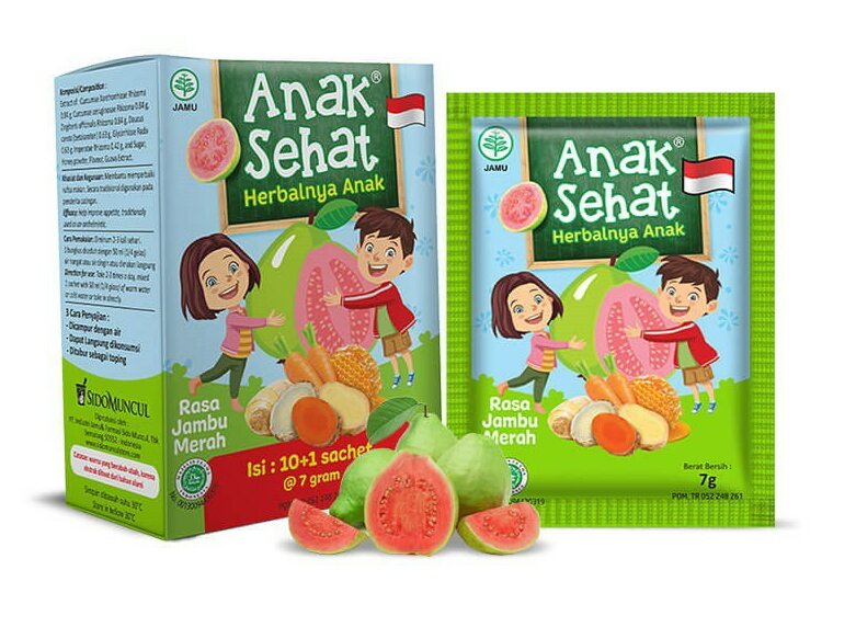 Jamu Anak Sehat Jambu 10 sachet Sdmuuncul | Lazada Indonesia