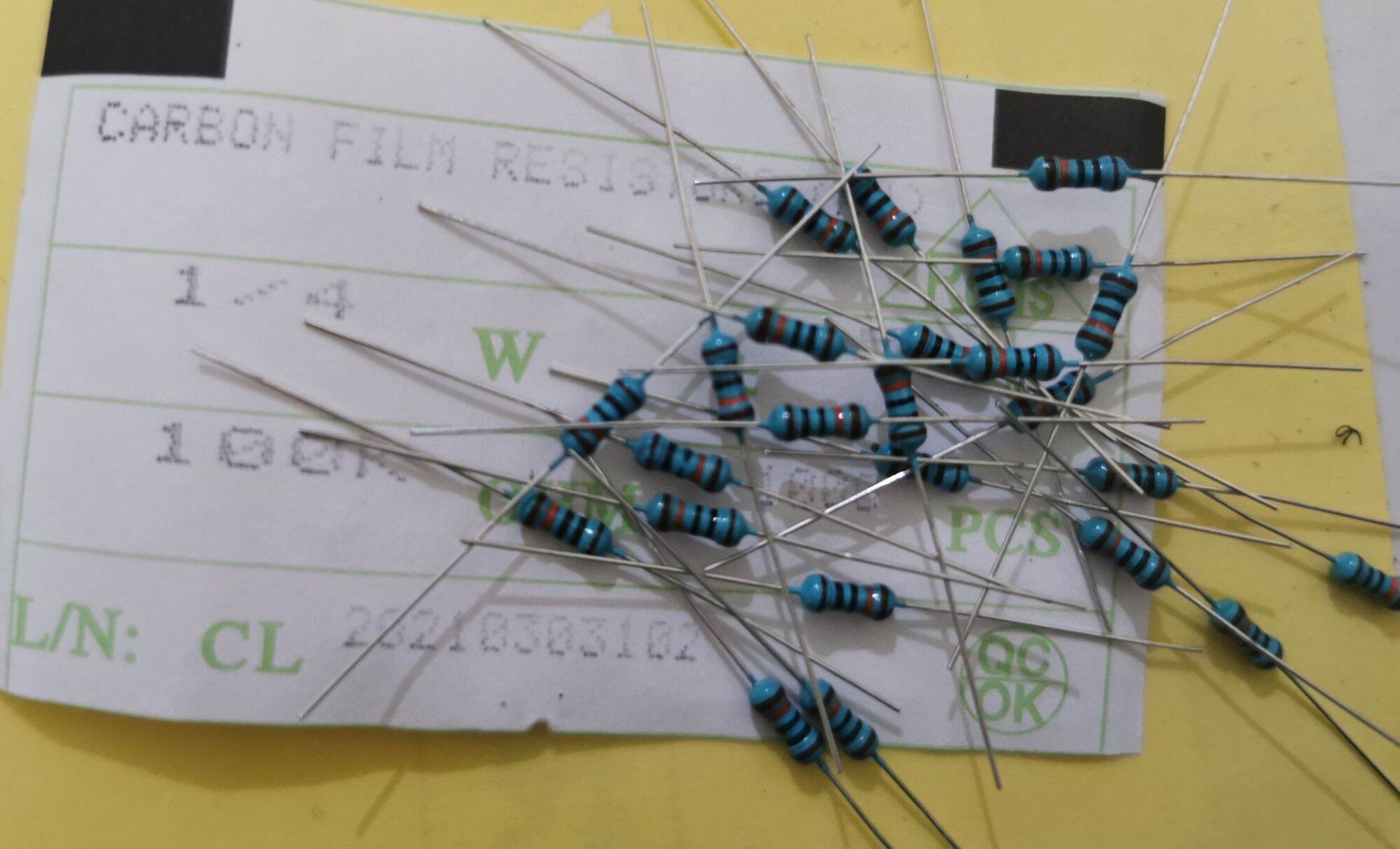 RESISTOR 1/4 WATT 100 K OHM ISI 25 PCS | Lazada Indonesia