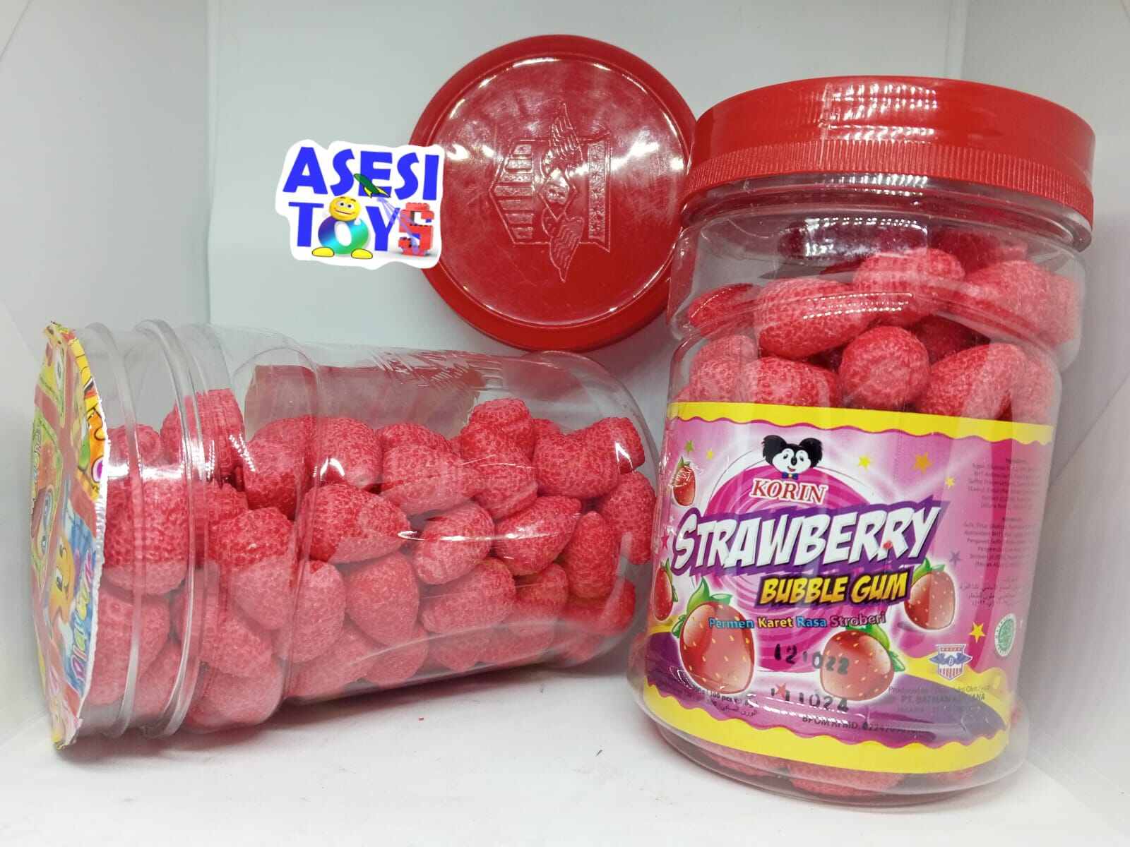 permen anak Warung Karet Bentuk stroberi 100pcs | Lazada Indonesia