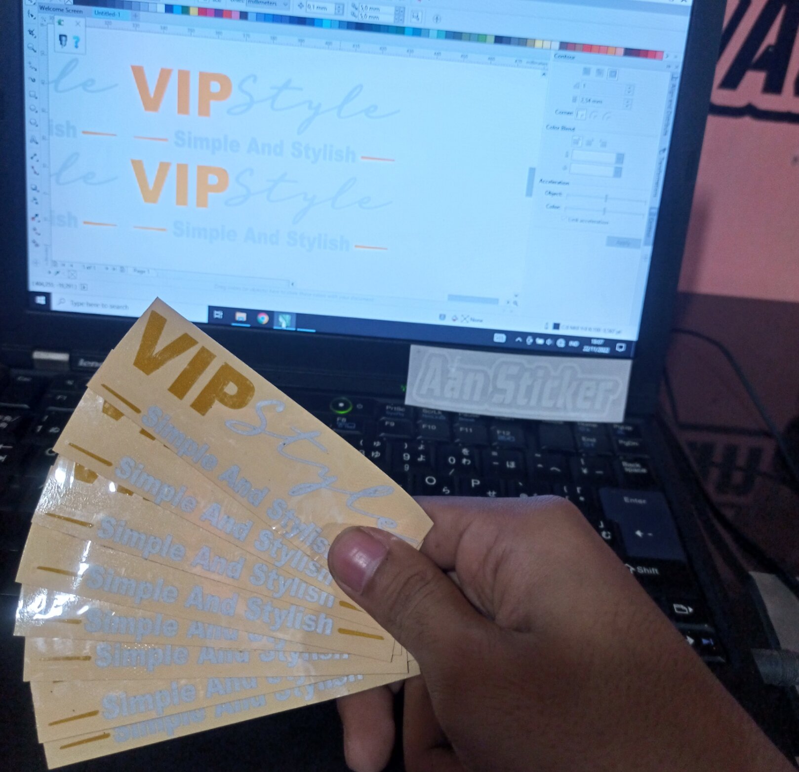 stiker vip style simple and stylish stiker mottor stiker cutting stiker lagi viral | Lazada ...