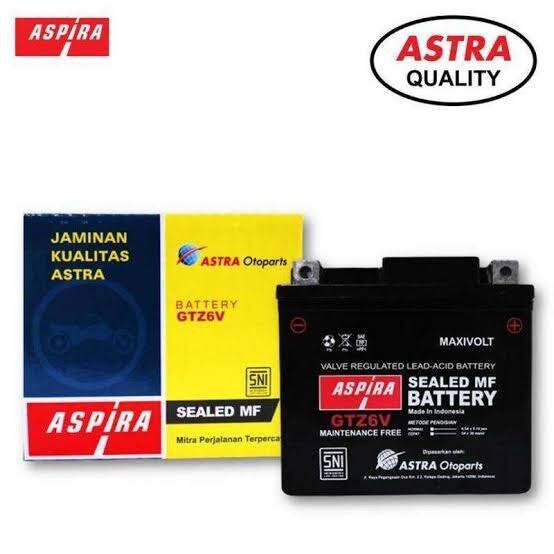 Accu Aki Battery Aspira GTZ6V FULL KERING VARIO | Lazada Indonesia