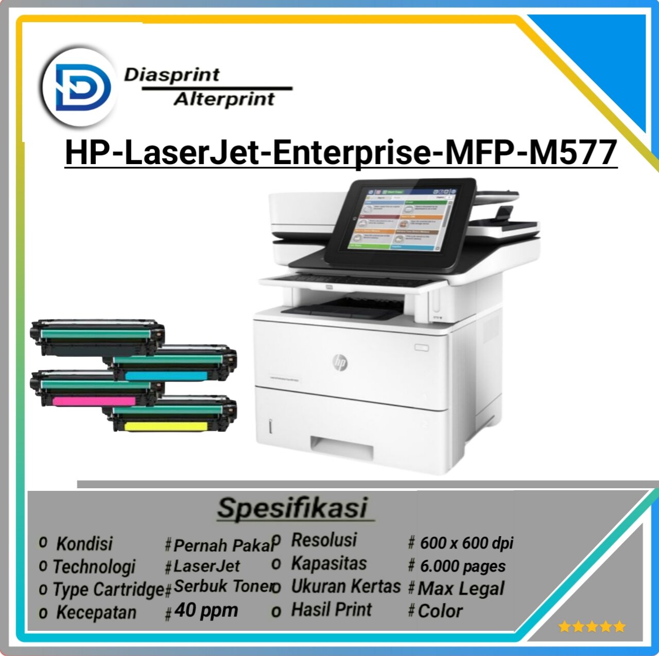 HP LaserJet Enterprise MFP M577 Series | Lazada Indonesia