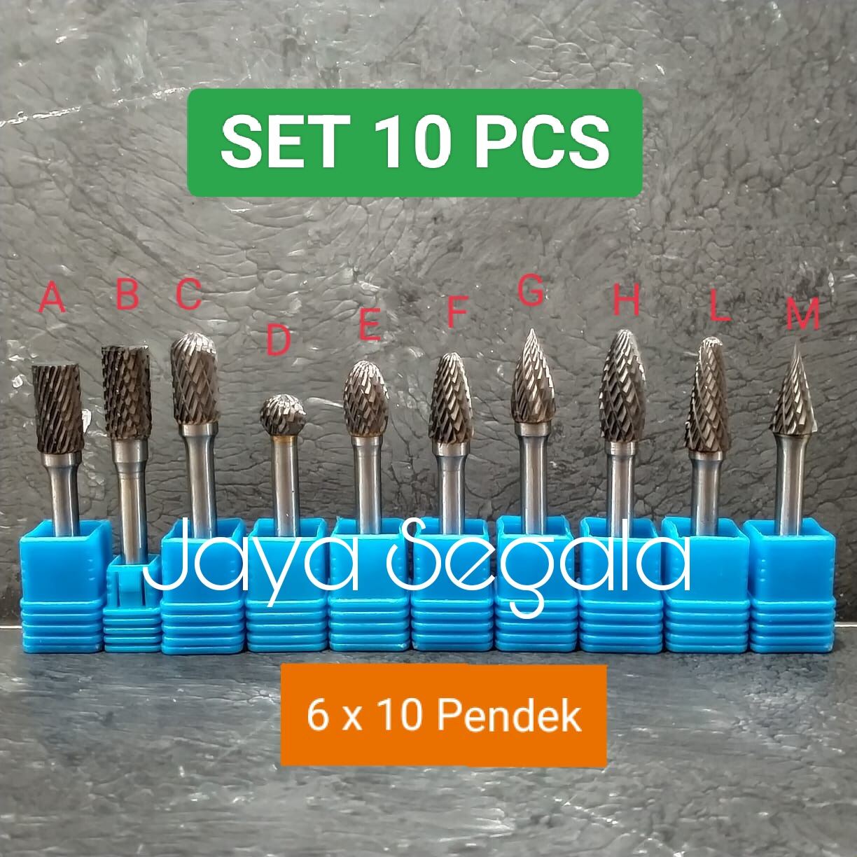 Mata bor cuner 6mm x 10mm set 10 pcs Mata tuner cunner cun set 6x10 mm ...