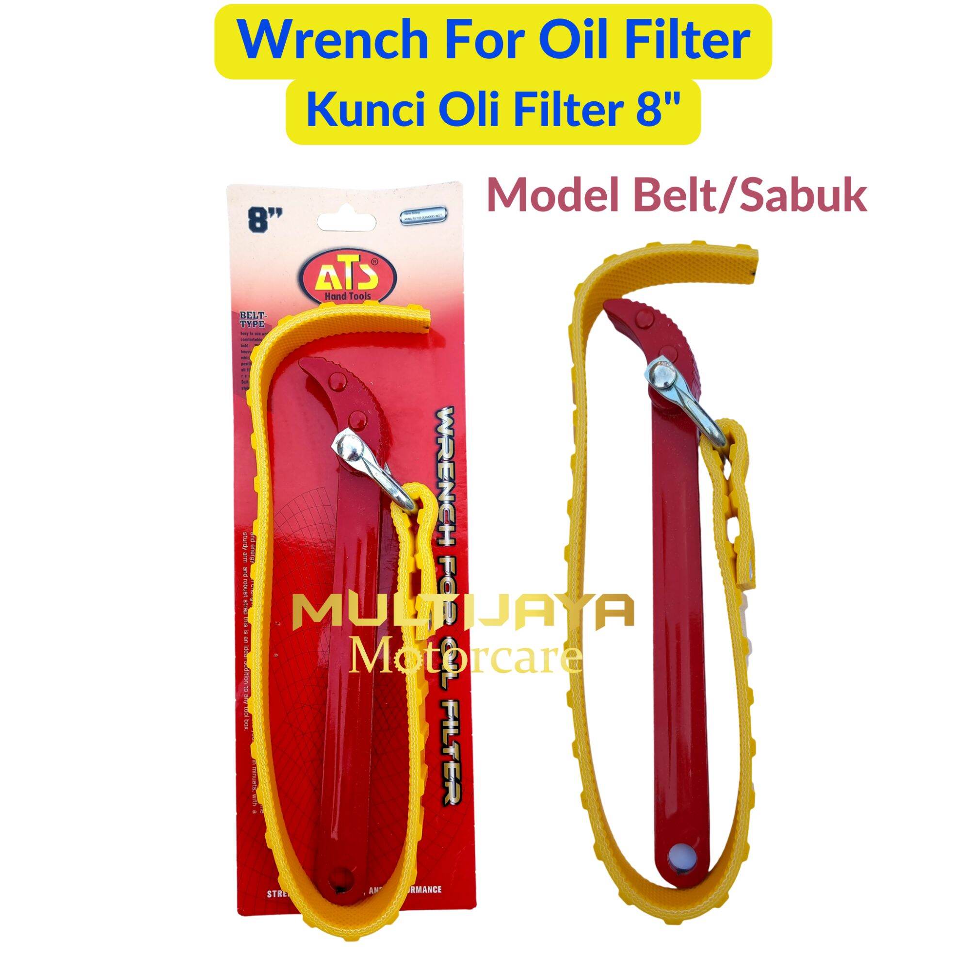 Kunci Oli Filter 8" Model Sabuk 200 mm - Oil Filter Wrench Belt 8 Inch ...