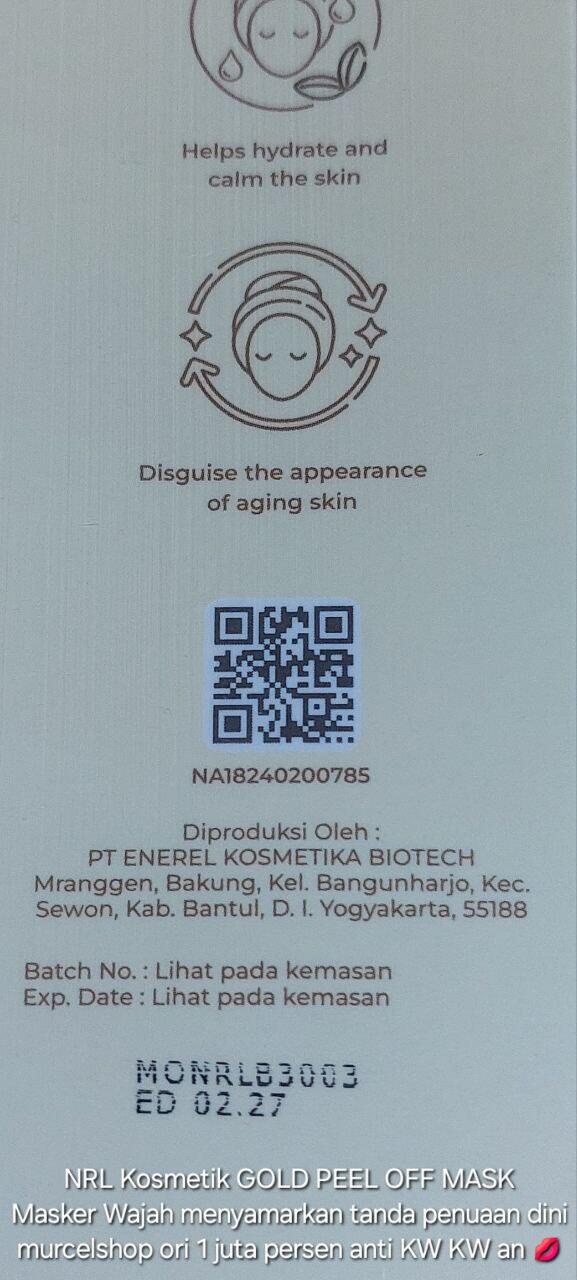 NRL Kosmetik GOLD PEEL OFF MASK Masker Wajah | Lazada Indonesia